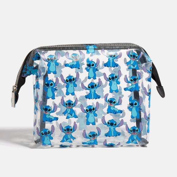 Skinnydip | Bags | Disney Stitch Cosmetics Toiletries Zip Top Bag New ...